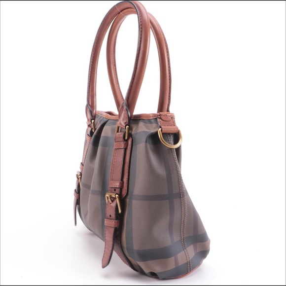 Burberry | Bags | Burberry Northfield Check Coated Canvas And Leather ...